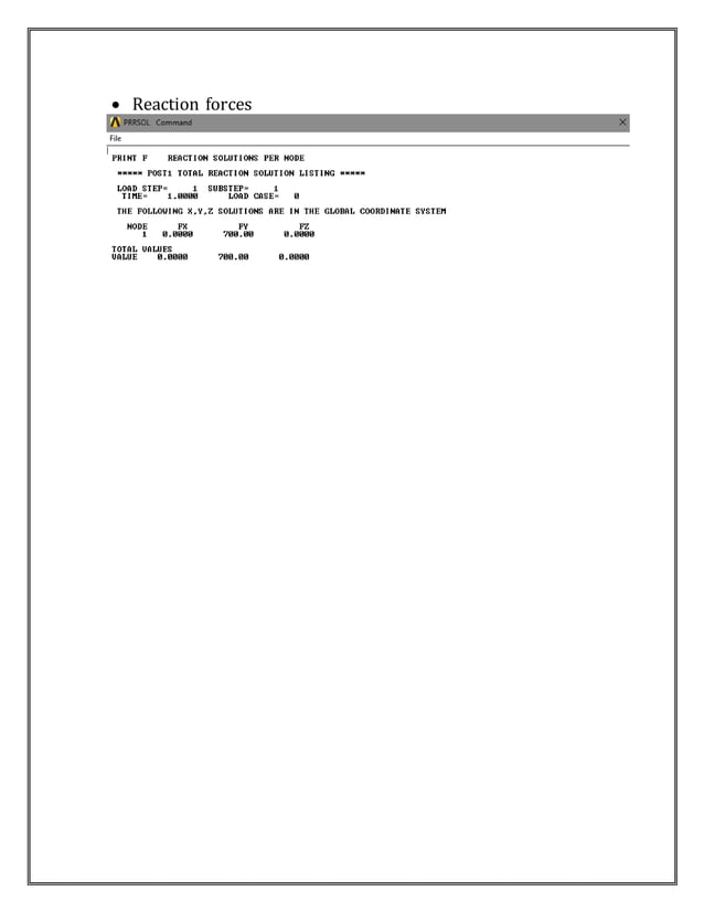 How to use Ansys work bench? Example solved | DOCX | Physics | Science