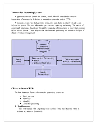 Transaction Processing System | DOCX