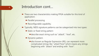 A FPGA-Based Deep Packet Inspection Engine for Network Intrusion Detection System | PPTX