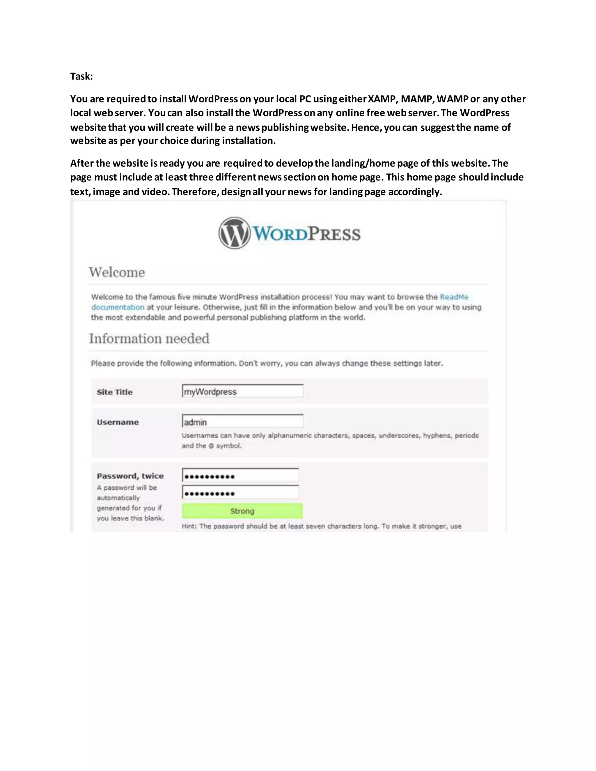 Assignment 2 word press digi skill | DOCX