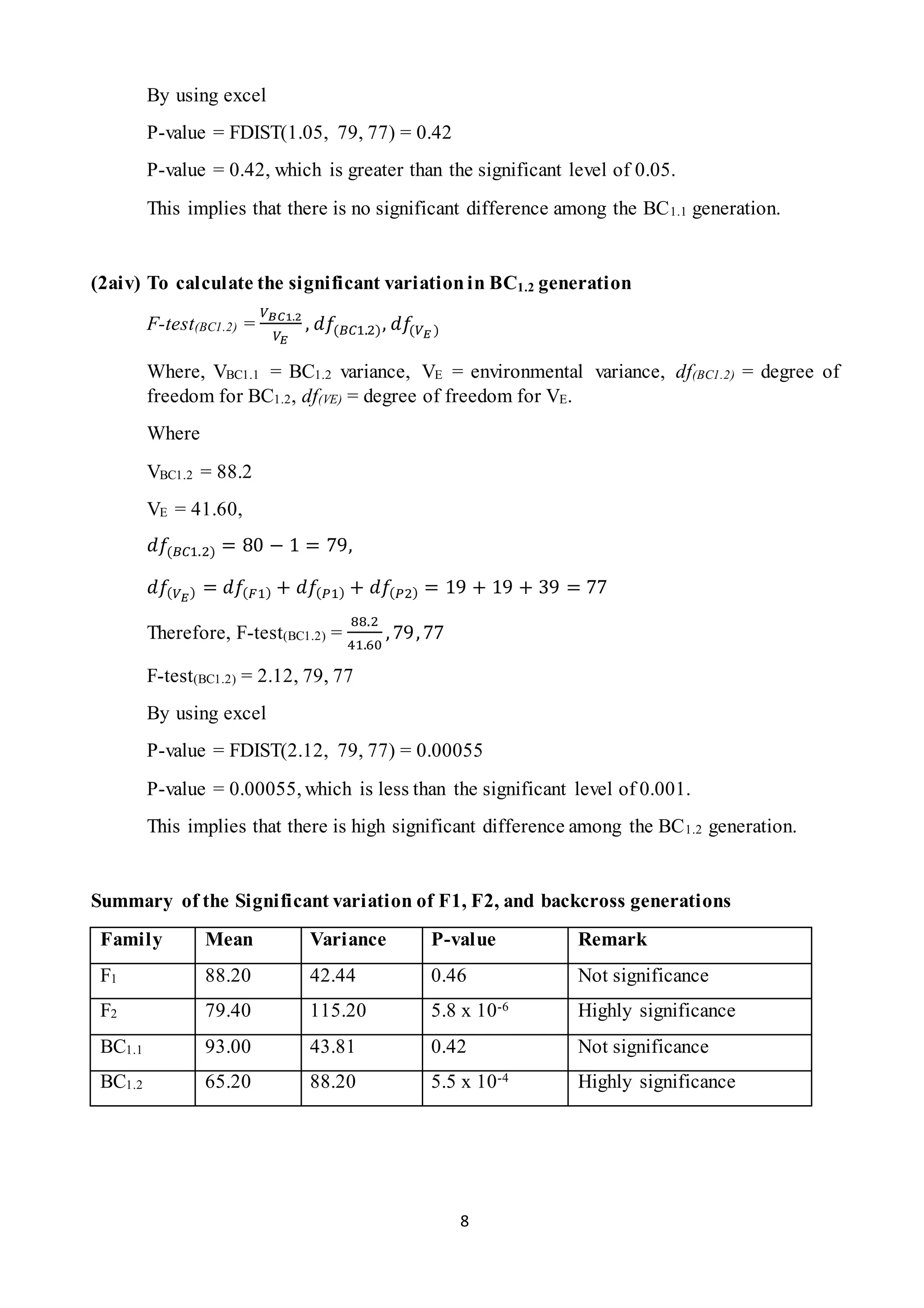 Assignment on Quantitative Genetics | PDF