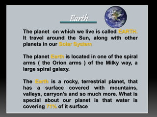 Introduction about Earth | PPT