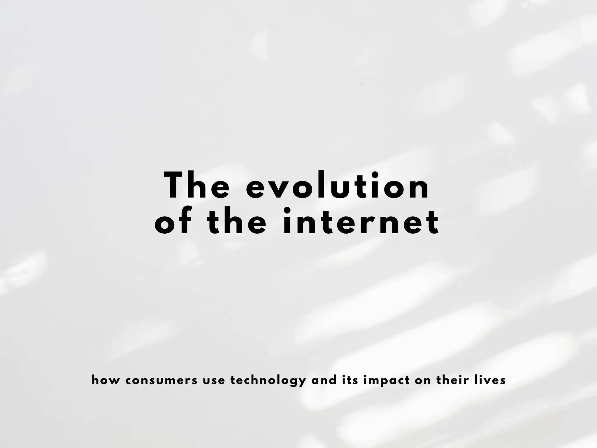 The evolution of the internet since the 1960s until now | PDF