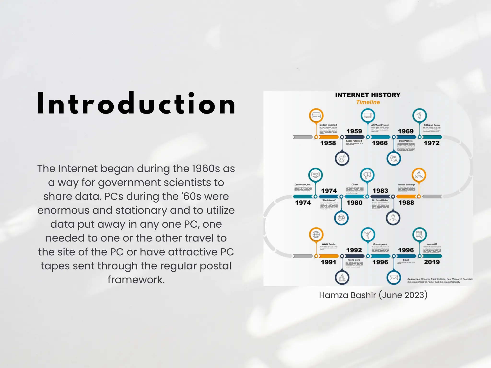 The evolution of the internet since the 1960s until now | PDF