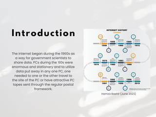 The evolution of the internet since the 1960s until now | PPT