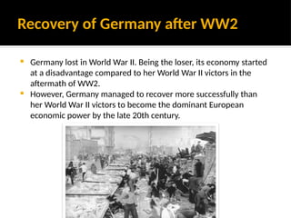 GERMANY AFTER WORLD WAR 2 HISTORY OF GERMANY | PPTX