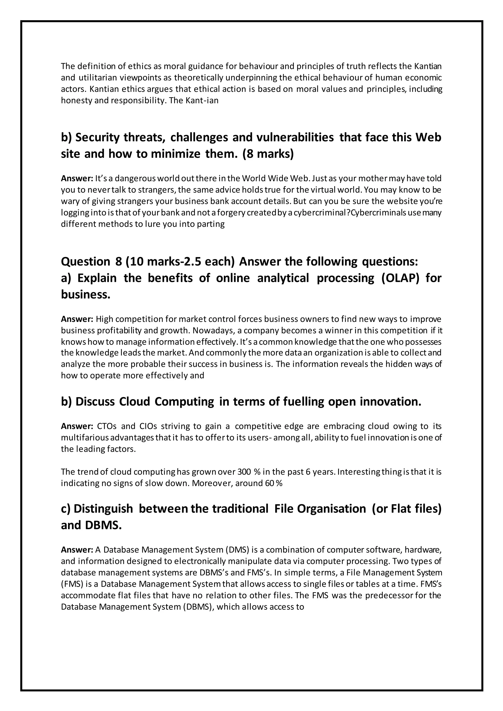 Assignment 2 mis - doha 2018 | DOCX