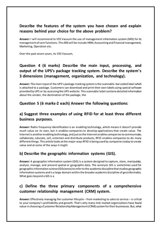 Assignment 2 mis - doha 2018 | DOCX