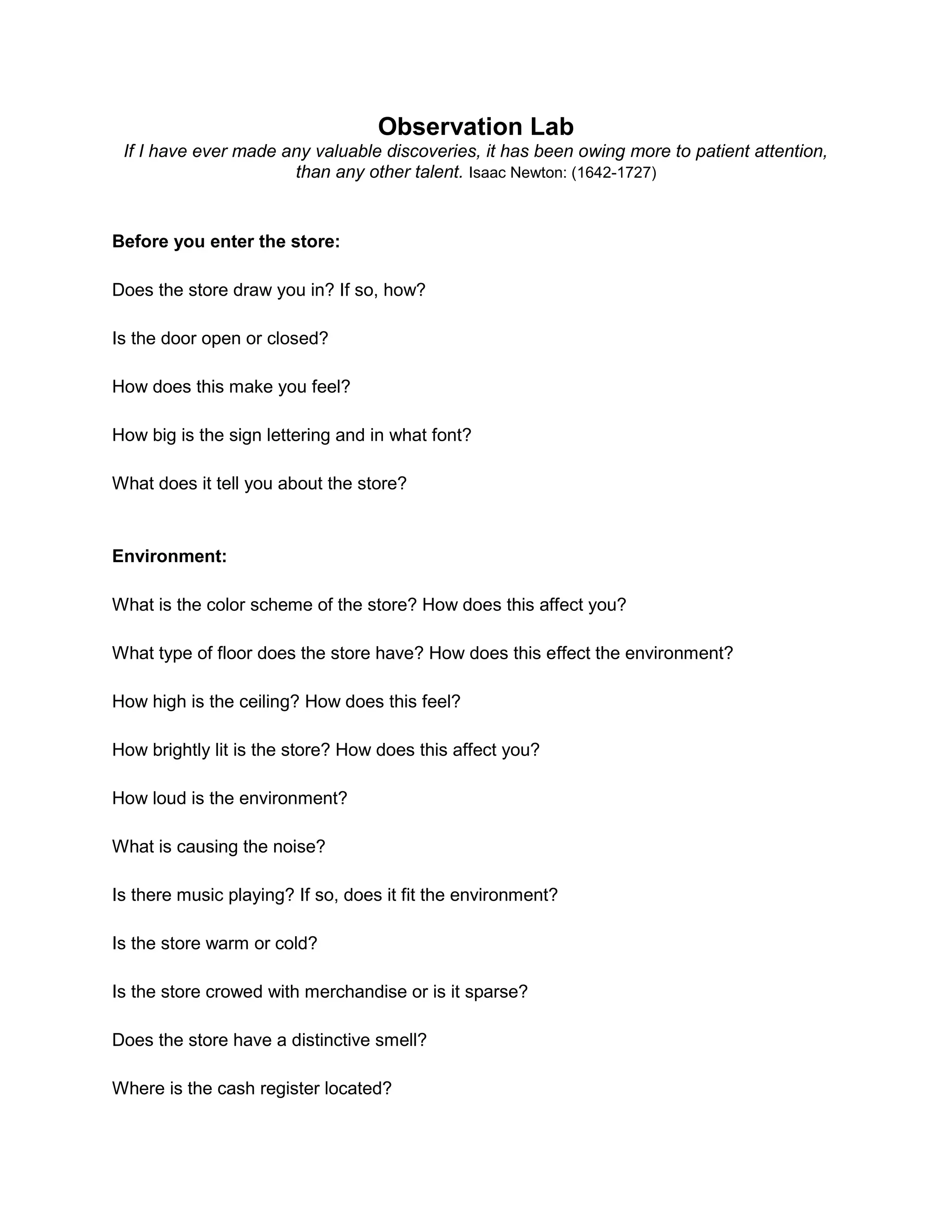 Assignment 2 observations | PDF | Business | Business and Finance