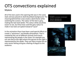 Assignment 2 ots conventions | PPT