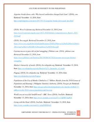 Culture of Poverty in the Philippines [REPORT] | DOCX