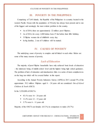 Culture of Poverty in the Philippines [REPORT] | DOCX