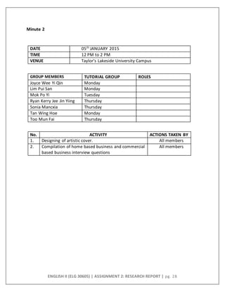 Assignment 2 research report | DOCX