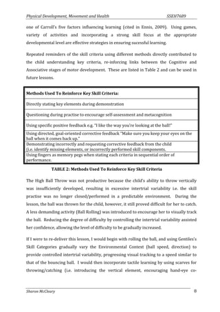 Stay in Step FMS Assessment Report | PDF