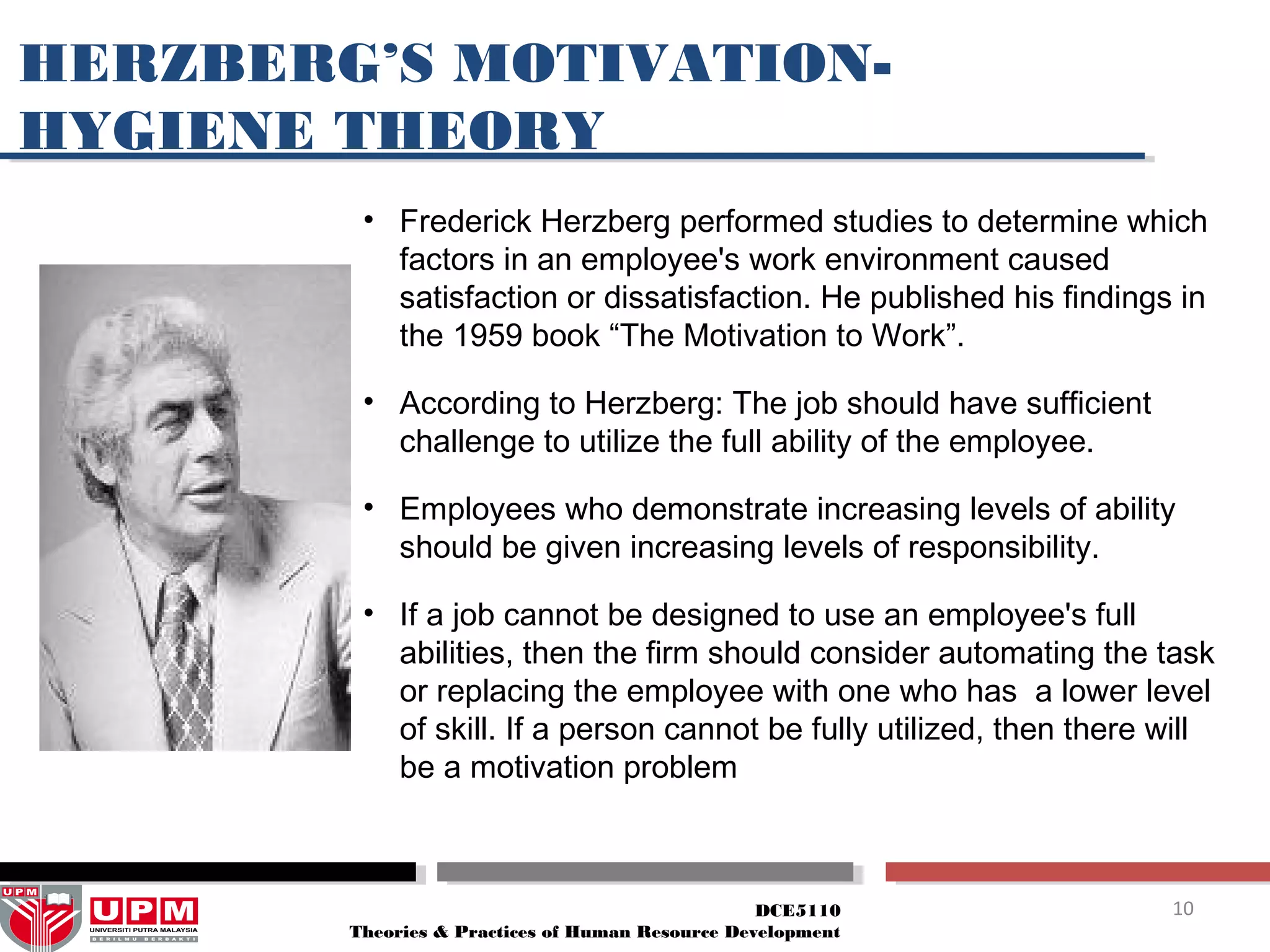 MOTIVATION THEORIES IN HUMAN RESOURCE | PPT