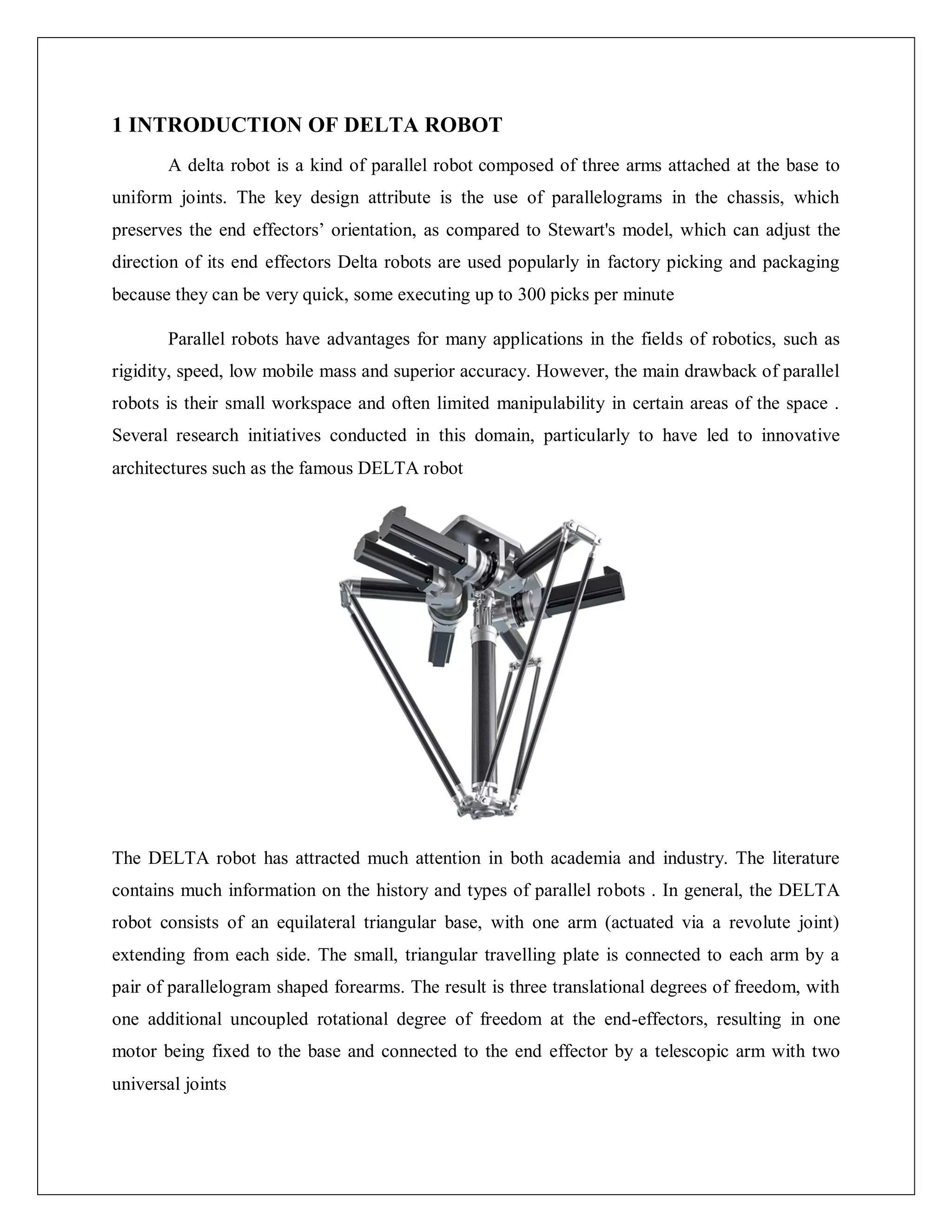 Delta Robot | PDF