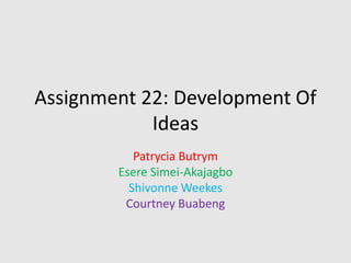 Assignment 22 | PPTX