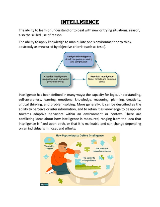 Intelligence, Cognitive Styles, Methods of control | PDF