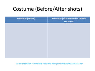 Assignment 25 costume & props | PPTX