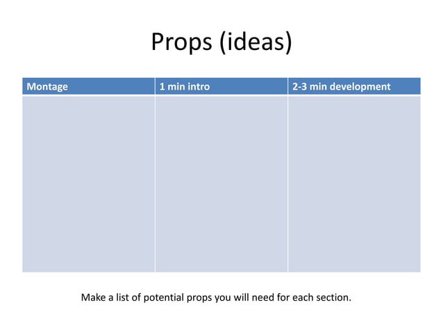 Assignment 25 costume & props | PPTX