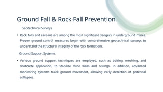 Accident prevention Strategies in UG mines.pptx | Free Download