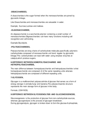 Assignment 2 biochemistry