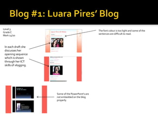 Assignment 2 blog analysis | PPT