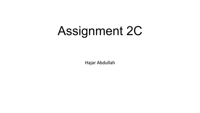 Assignment 2 C Ppt