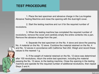 ASTM STANDARDS IN PERFORMING LABORATORY TEST FOR AGGREGATES | PPT