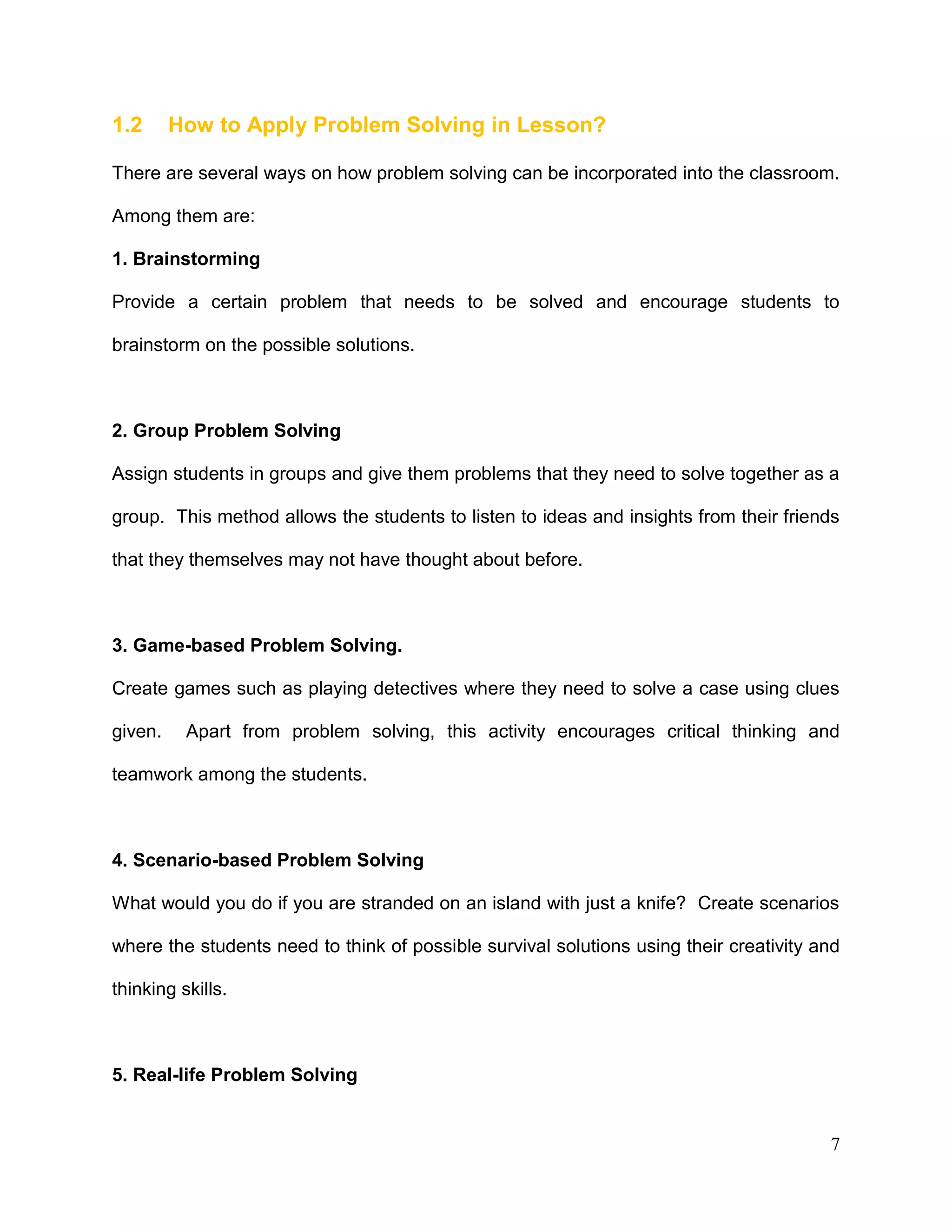 Instructional Strategies: Indirect Instruction in your lessons | PDF