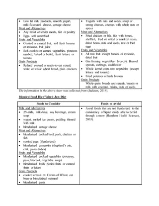 Assignment #2 diversity in menu diets | PDF