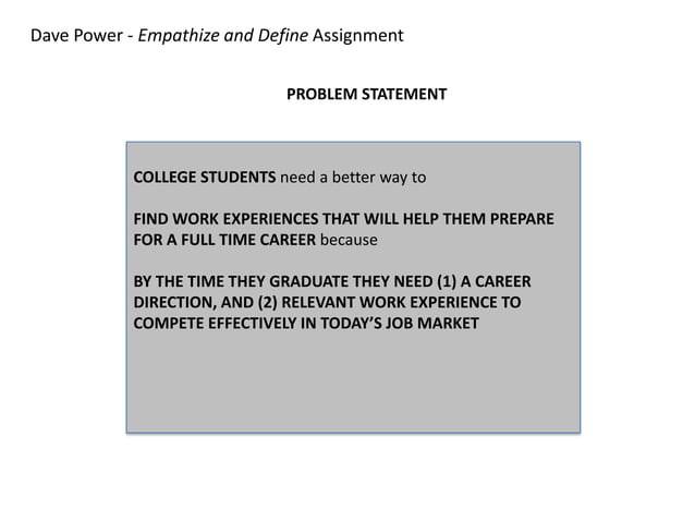 Assignment 2 empathize and define | PPTX