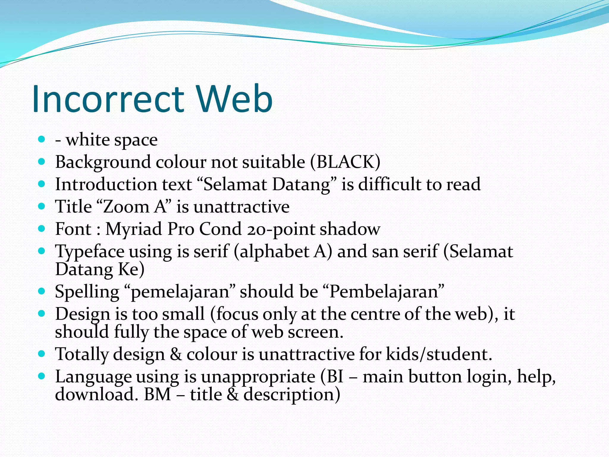 Web Design Critique | PPT