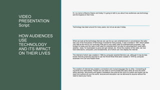 Assignment 2 with script | PPT