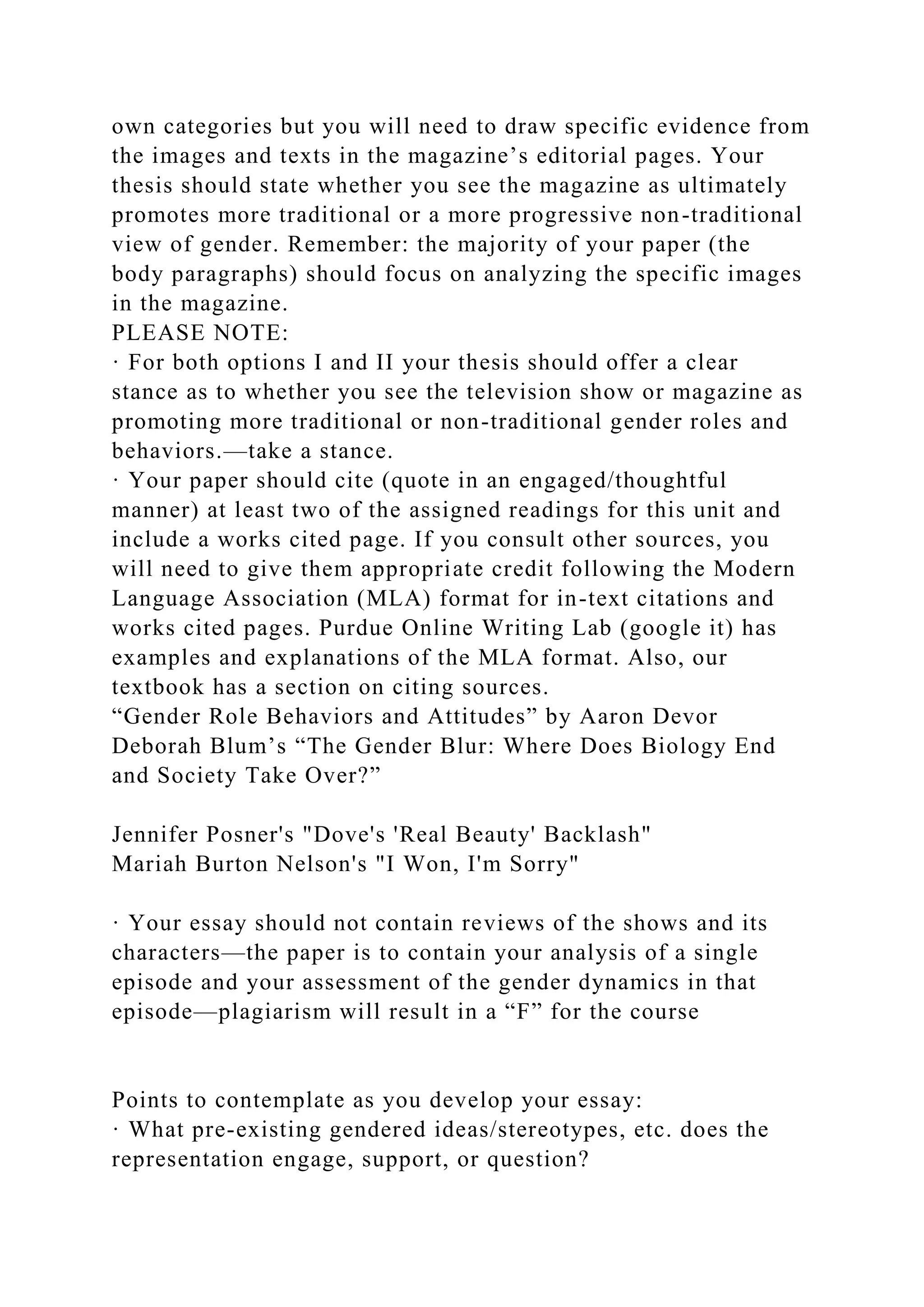 Assignment 2 – Gender and Crime DramasPurposeTo develop an ar.docx | Free Download