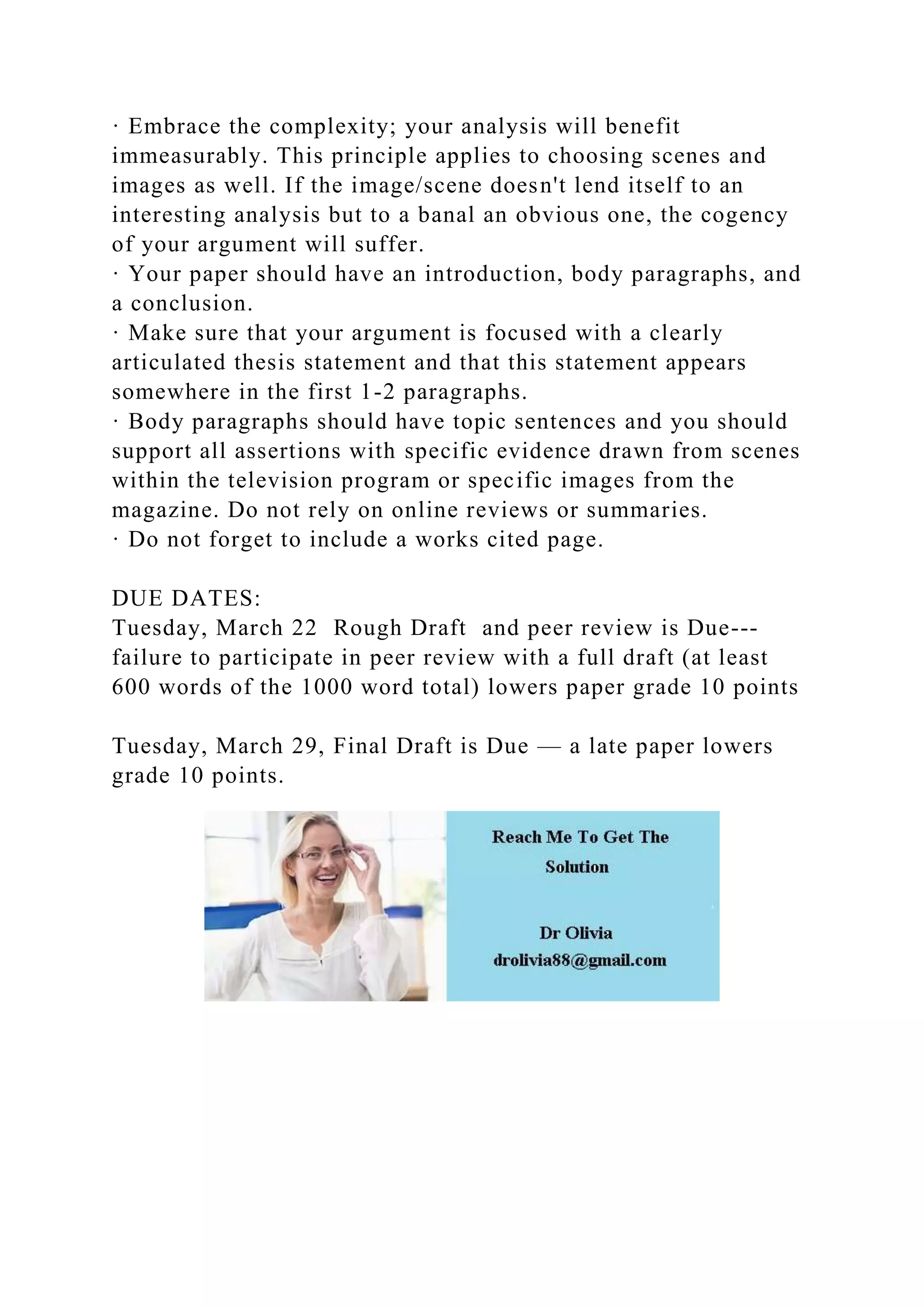 Assignment 2 – Gender and Crime DramasPurposeTo develop an ar.docx | Free Download