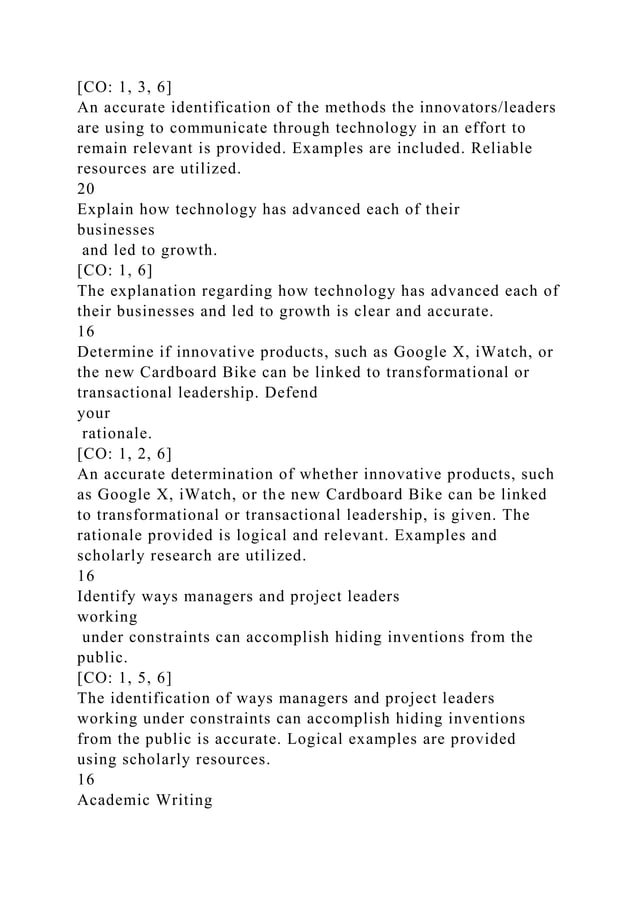 Assignment 2 Innovation And Communication Presentationlisted Bedocx