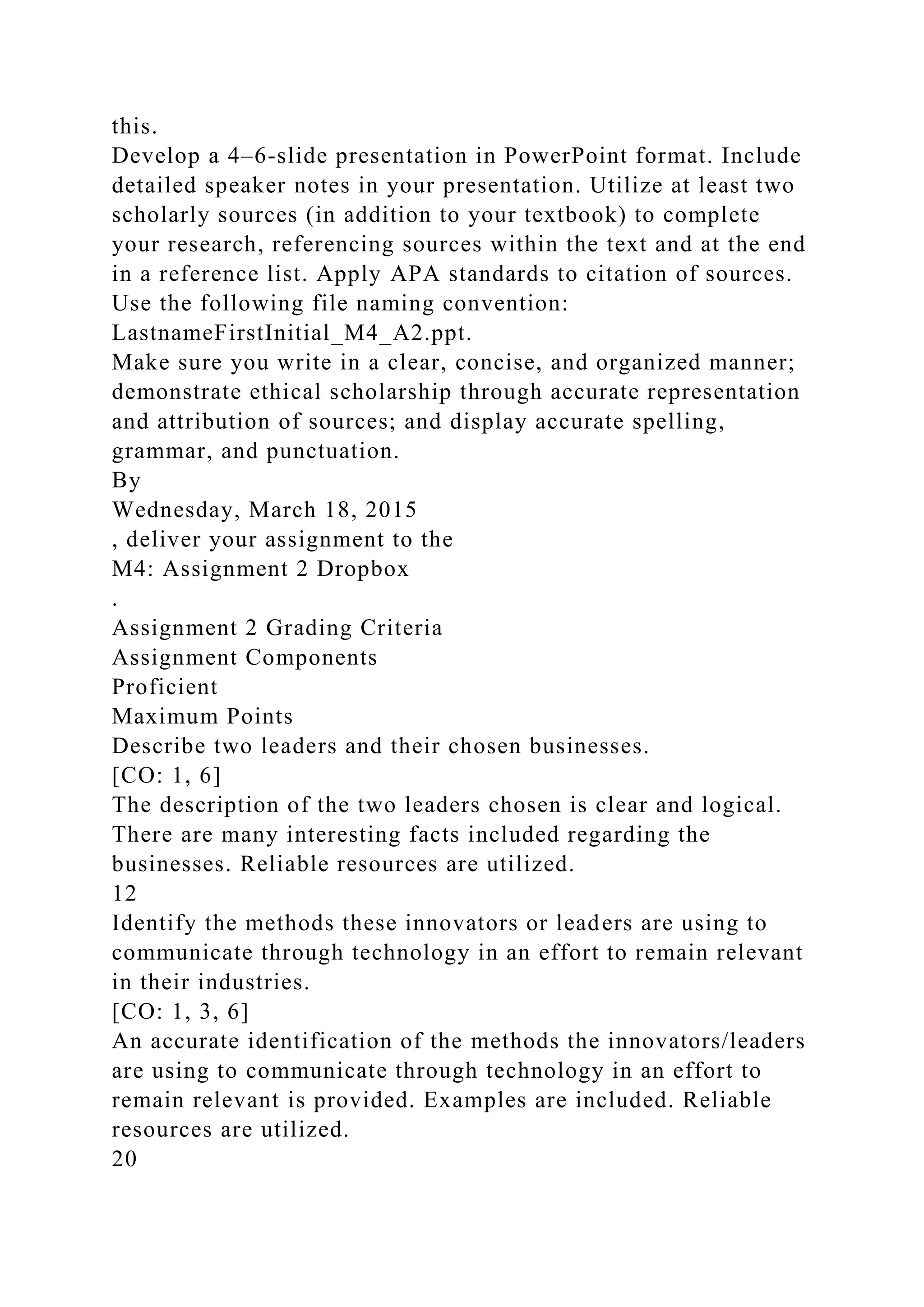 Assignment 2 Innovation And Communication Presentationlisted Belodocx