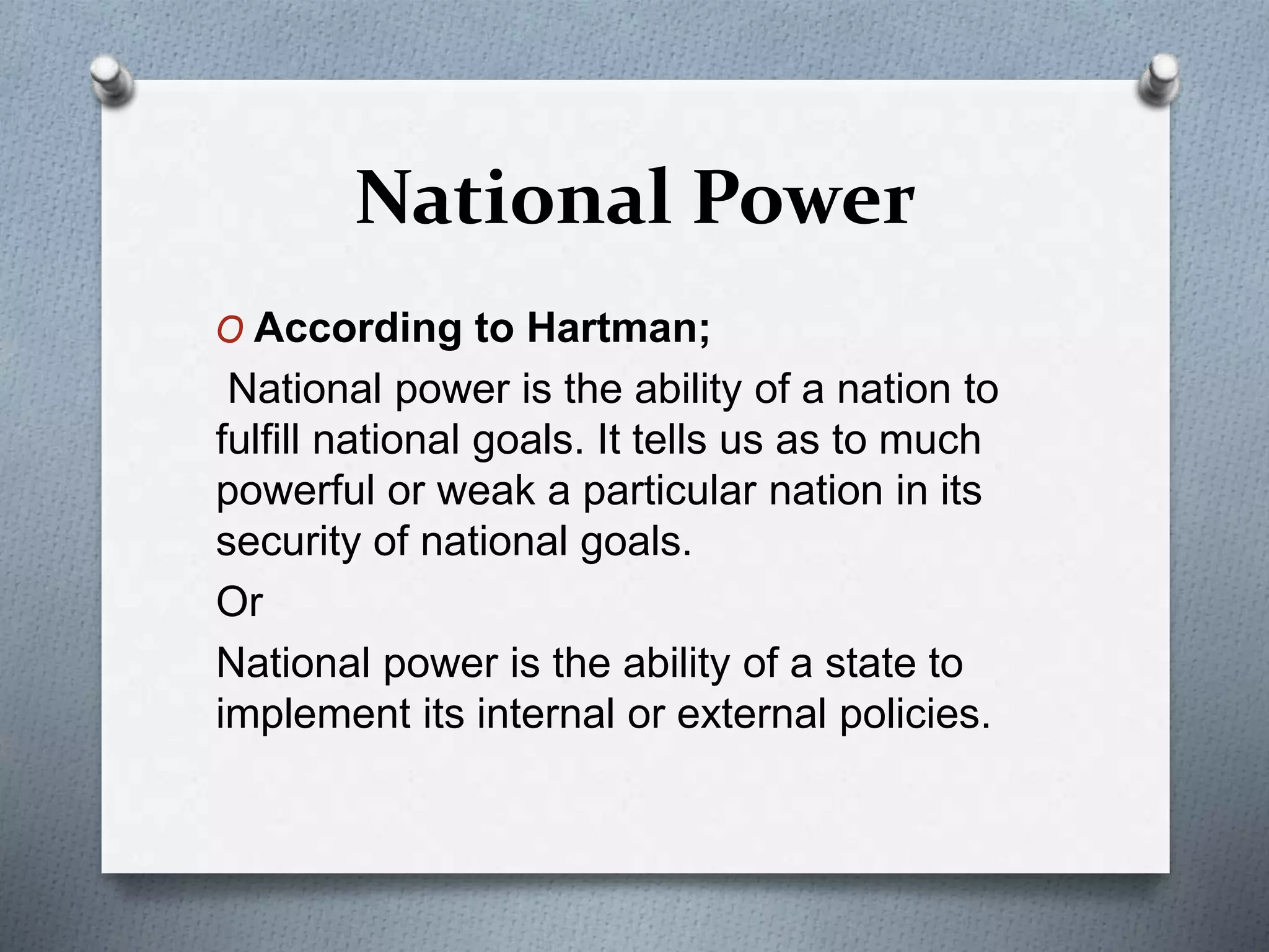 National power (Elements of National power of Canada) | PPTX