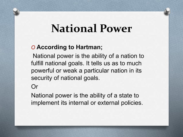 National power (Elements of National power of Canada) | PPT