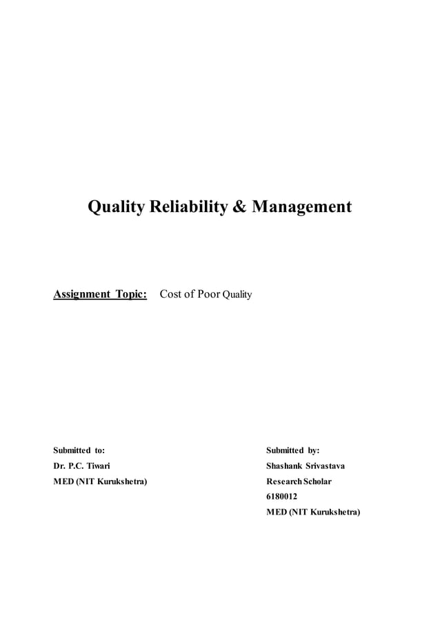Assignment 2 of qrm | PDF