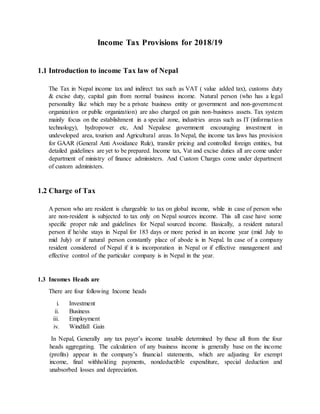 tax system of Nepal | PDF