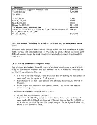 tax system of Nepal | PDF