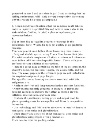 Assignment 2 Operations DecisionDue Week 6 and worth 300 points.docx