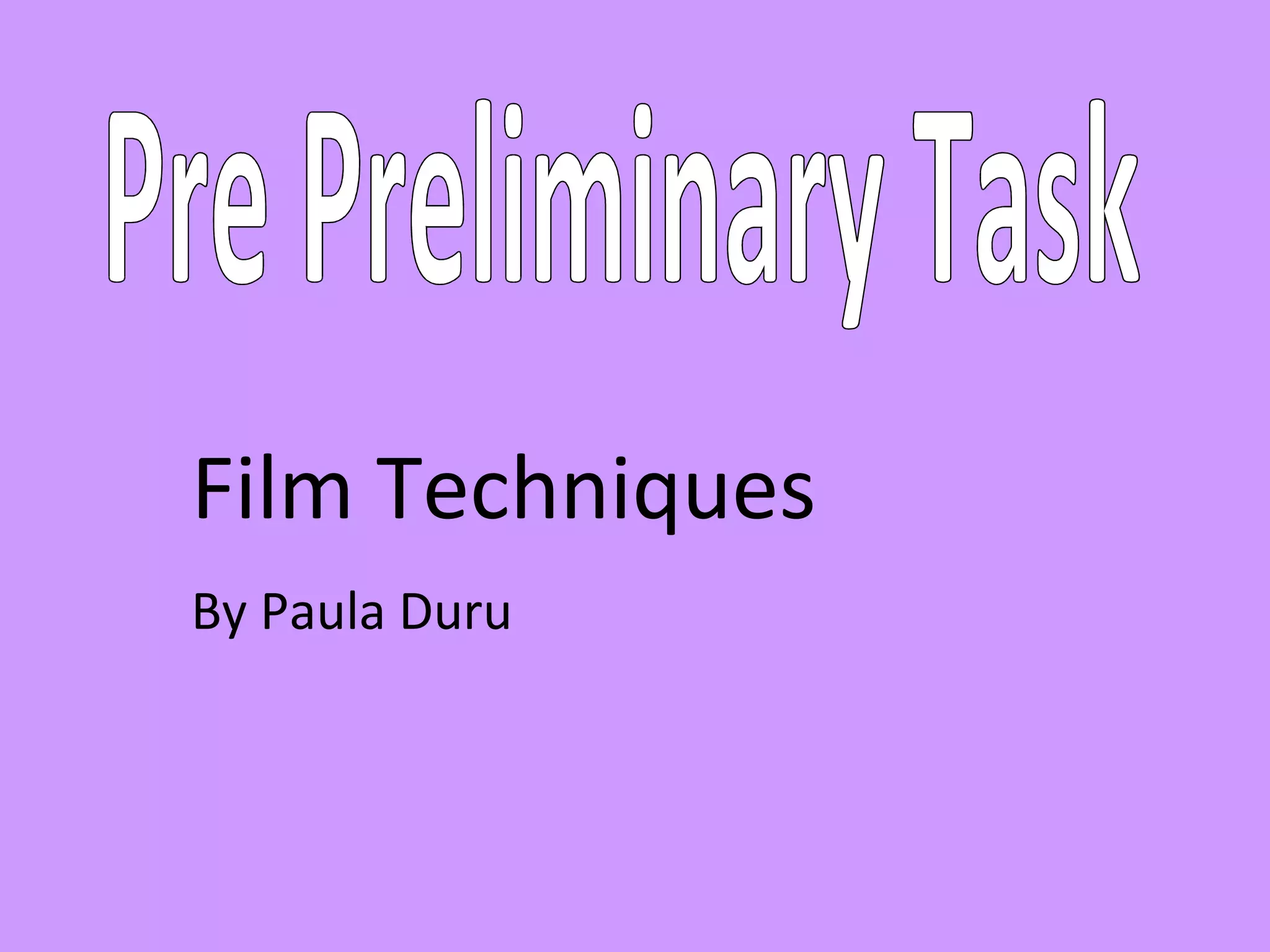 Assignment 2 – Pre Preliminary Task | PPT