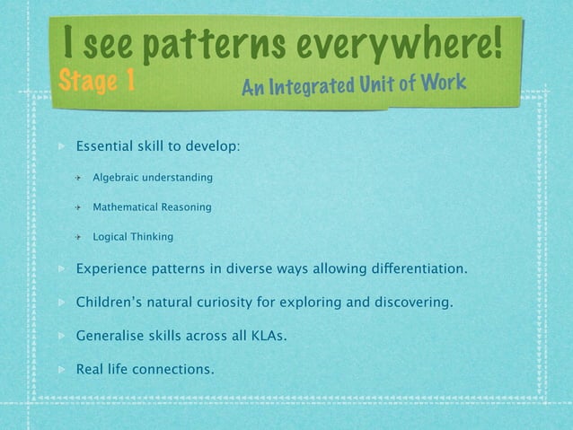 I see patterns everywhere! | PPT
