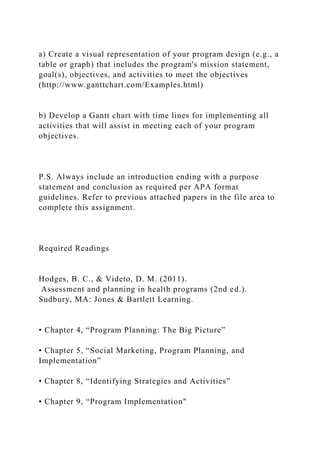 Assignment 2 Program Design ElementsProgram DesignWith .docx | Mental ...