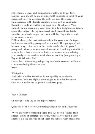 Assignment 2 Project Paper – Comparative EssayDue Week 8 an.docx