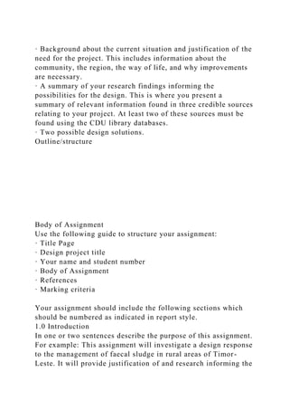 Assignment 2 – Project Proposal Research into a .docx