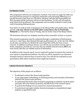 Assignment 2 (research report) | PDF